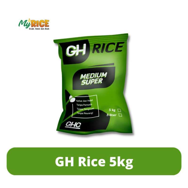 Jual Beras Putih Gh Rice Medium Premium 5kg Di Seller Toko Maris ...