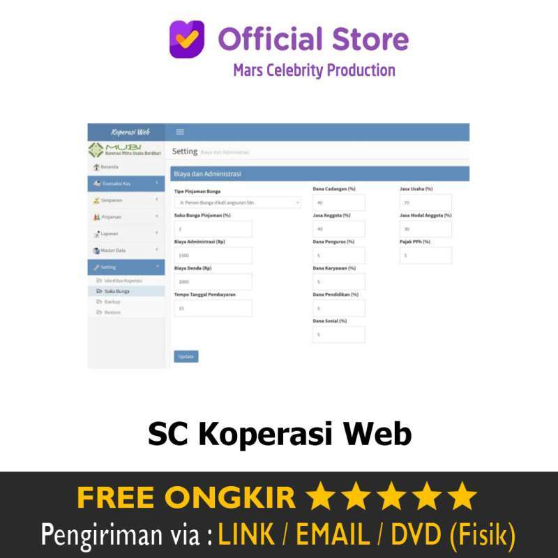 Jual Source Code Aplikasi Simpan Pinjam Koperasi Online Berbasis Web Koprasi Kredit Debit ...