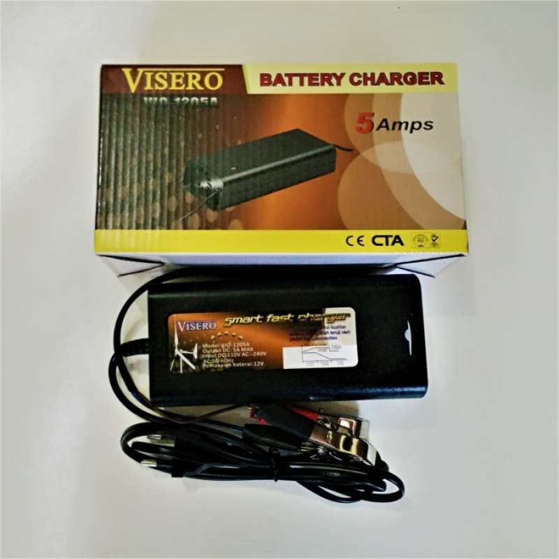 Jual charger accu/aki motor - mobil 12v 5a otomatis di Seller Gasta ...