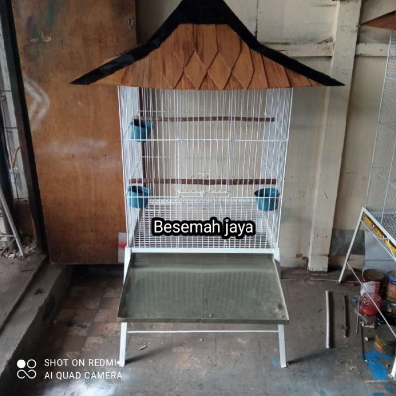 Promo sangkar burung beo, nury, jalak dll..full besi atap sirap ...