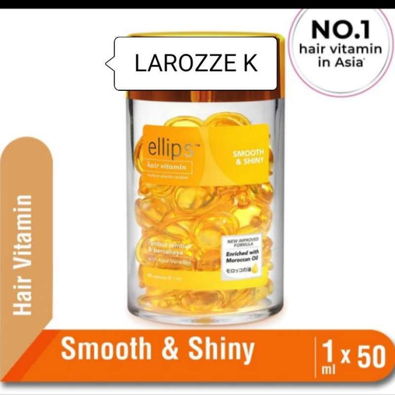 Jual VITAMIN RAMBUT ELIPS KUNING SMOOTH AND SHINNY di Seller Alfa ...