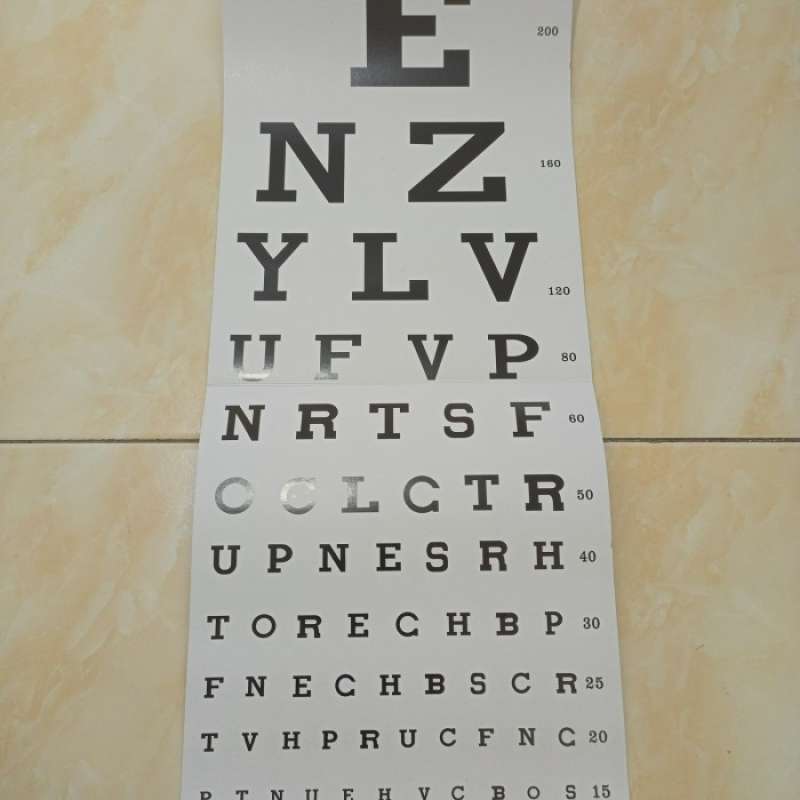 Jual Snellen Chart / Alat Test Mata Rabun di Seller Albinka Store - Kab ...