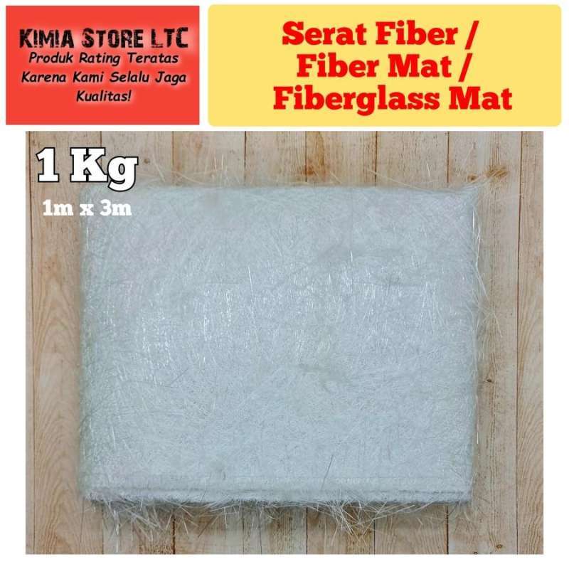 Jual FIBERGLASS MAT 1 KG/ FIBER MAT / SERAT FIBER 1 Kg di Seller Kimia ...
