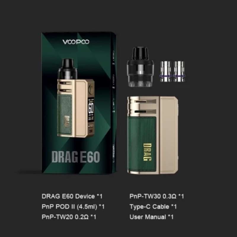 Jual Voopoo Drag E60 60W 2500mah Pod Kit By Voopoo / Vopoo E60s E 60 Di Seller Umkm ...