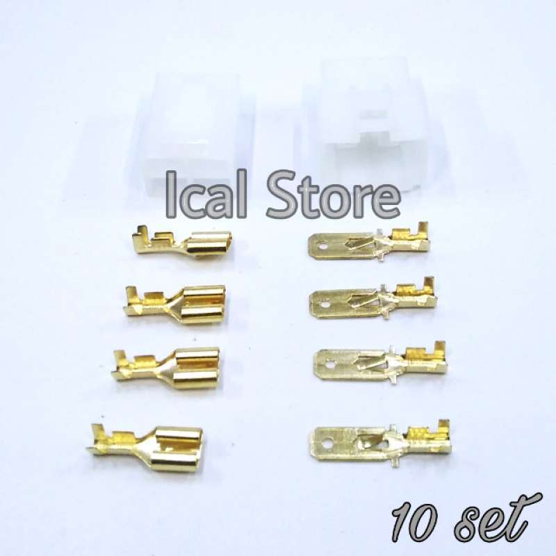 Promo Socket 4 Pin Skun Besar Isi 10 Pasang - Connector Kabel Motor ...