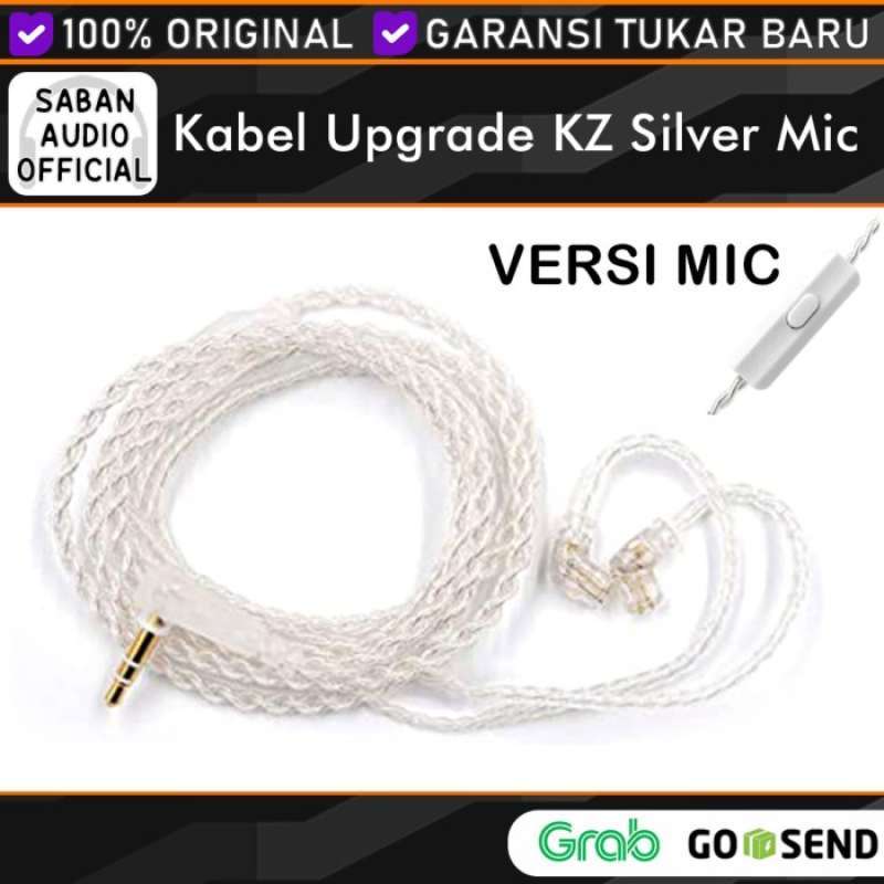Jual Kabel Cable Kz Upgrade Kz Silver Plated Cable With Mic Kz Zsn Pro ...