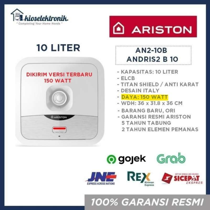 Jual Ariston AN2 10B Andris 2 Water Heater Electric 10L - Pemanas Air 200W di Seller Smartans ...