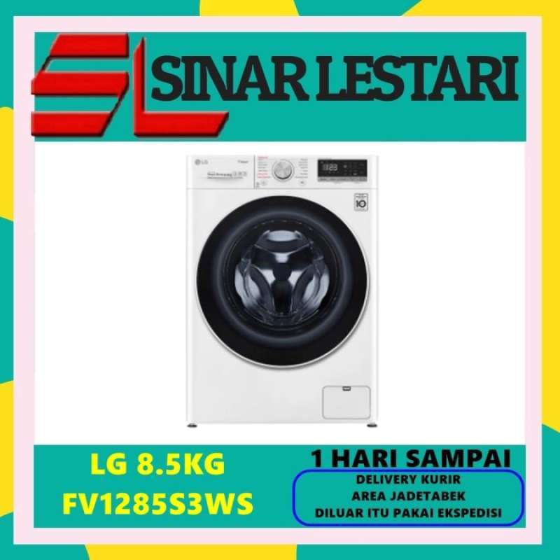 Jual LG FV1285S3WS MESIN CUCI FRONT LOADING KAP 8.5KG INVERTER WITH STEAM di Seller Smartans ...
