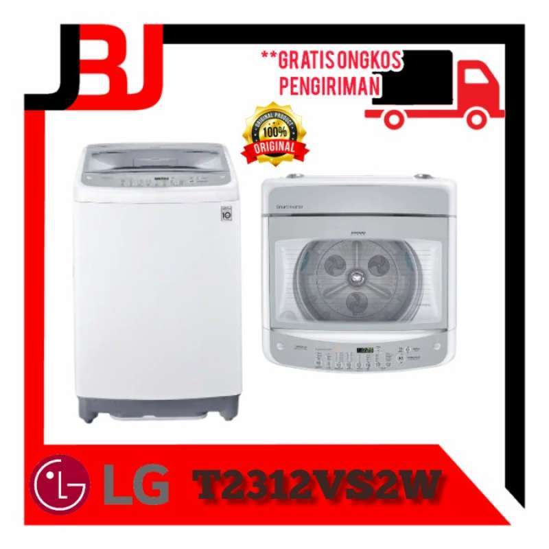 Jual LG mesin cuci 1 tabung 12kg T2312VS2Wmesin cuci 1 tabung Lg ...