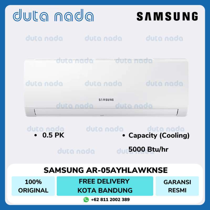 Jual SAMSUNG AC ALPHA INVENTER WITH SMART AIRFLOW 0.5 PK AR-05AYHLAWKNSE di Seller Duta Nada ...