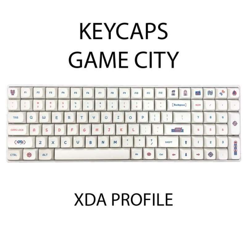 Jual KEYCAPS GAME CITY PBT XDA PROFILE SUBLIM MECHANICAL KEYBOARD di ...
