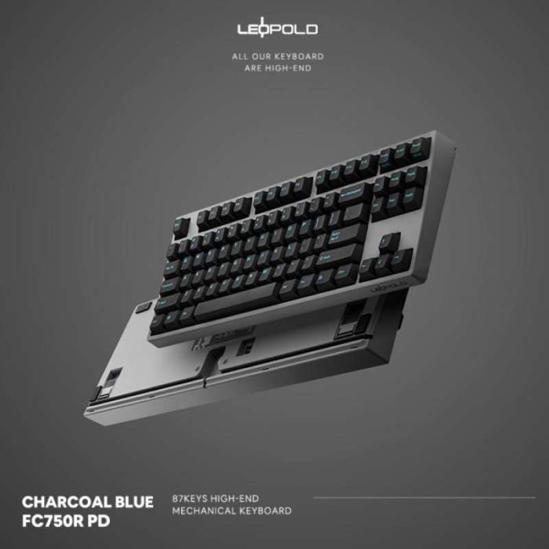 Jual LEOPOLD FC750R PD CHARCOAL BLUE CHERRY MX BLUE FC750RC/EBBPD di ...