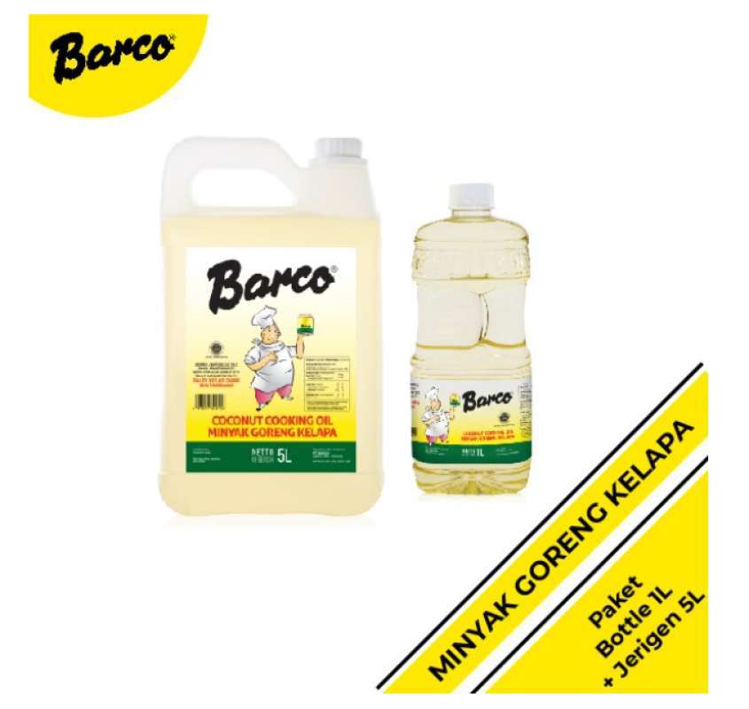 Promo Barco Minyak Goreng [5 L] + Barco Minyak Goreng [1000 Ml/ Kemasan ...