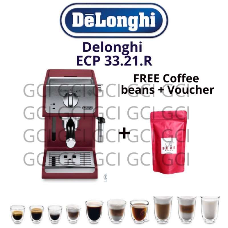 Promo Mesin Kopi Espresso ECP33.21.R / DeLonghi ECP 33.21.R Coffee ...