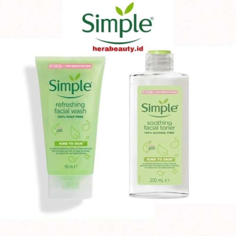 Jual Paket SIMPLE Refreshing Facial Wash 150ml & Soothing Facial ...