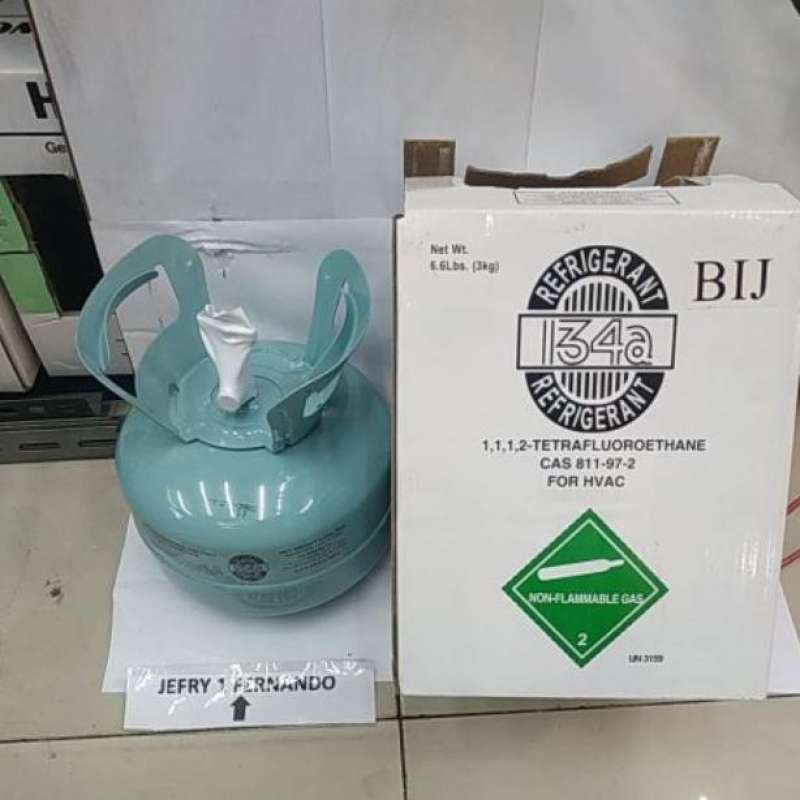 Jual Freon R134 R134a refrigerant 3kg tabung mini ac di Seller Eudora ...