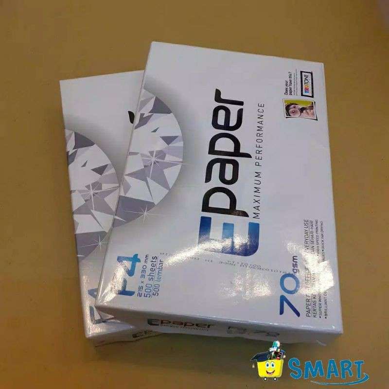 Jual KERTAS HVS E PAPER F4 70GRAM di Seller Smart Stationery - Kab ...