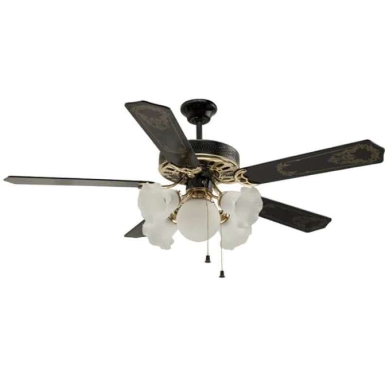 Promo Uchida CF-113 - Ceiling Fan 52 inch Hitam 5 Lampu Diskon 6% di ...