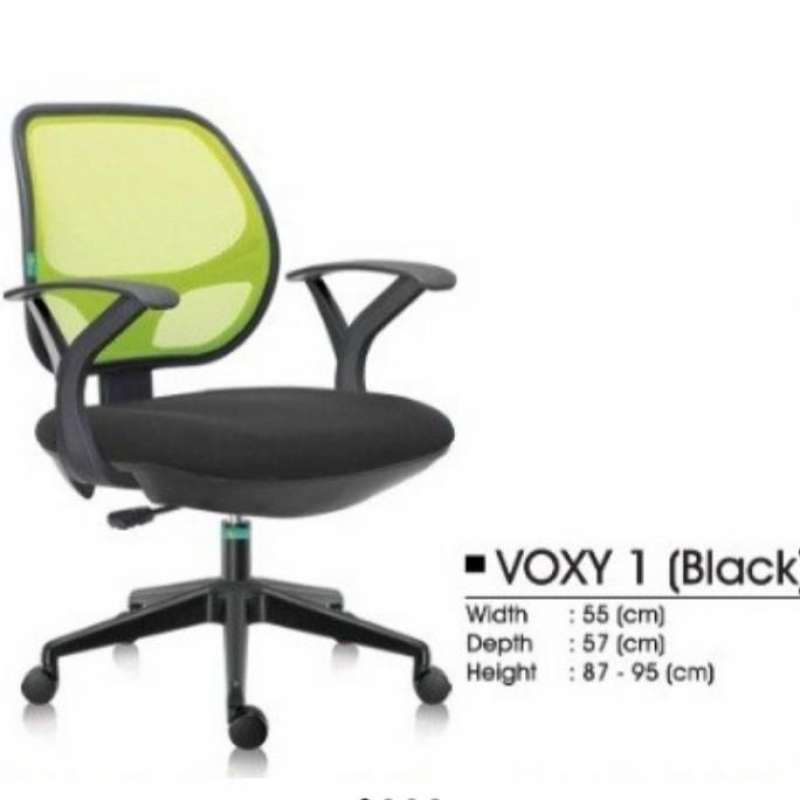 Jual Kursi Kerja Kursi Kantor Donati Decco Voxy I Black Model Jaring Di ...