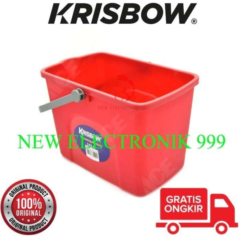 Jual Krisbow 10 Ltr Ember Plastik Merah Di Seller New Electronik 999 ...