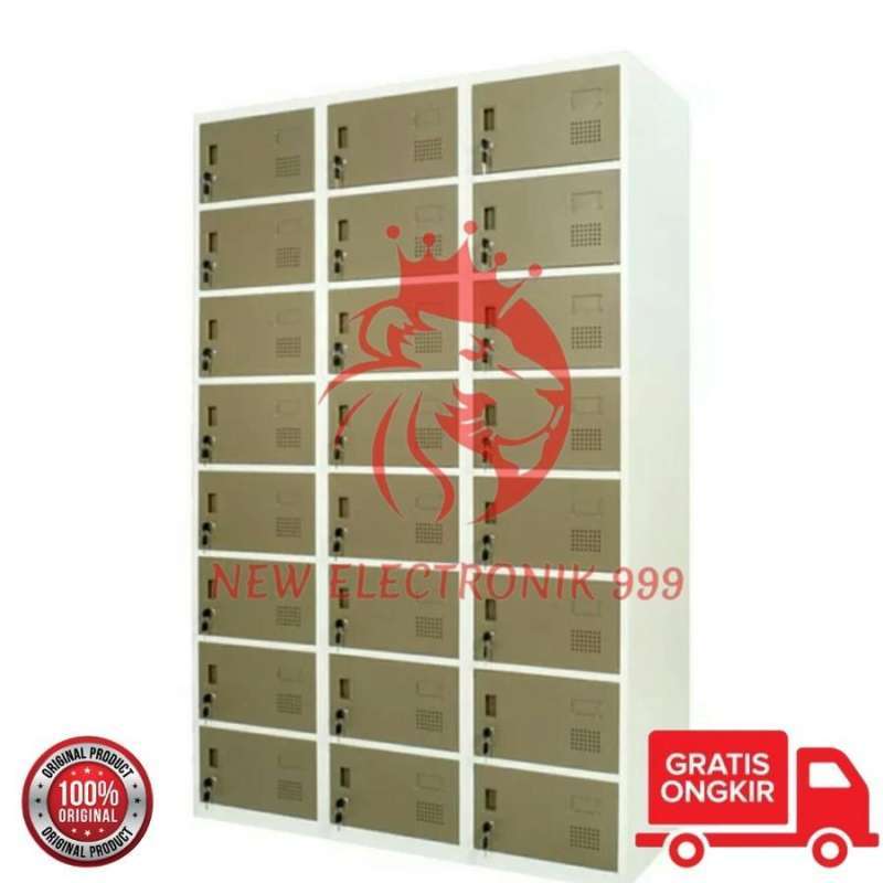 Jual Krisbow Loker 24 Pintu - Coklat LOCKER 24 DOORS MULTI COLUMN ...