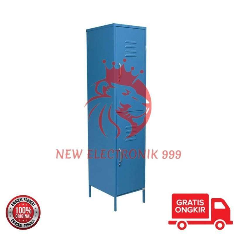Jual Krisbow Loker Kantor 2 Pintu Single Column Biru 10222103 di Seller ...