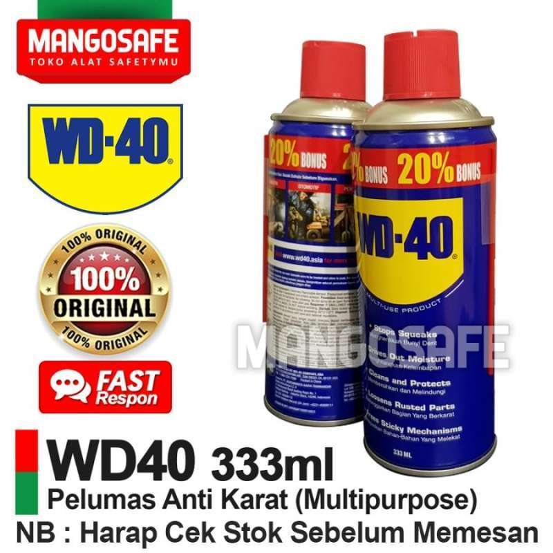 Jual Wd-40 / Wd40 Anti Rust Penetrant Lubricant Pelumas Anti Karat 333 Ml Di Seller Mangosafe ...