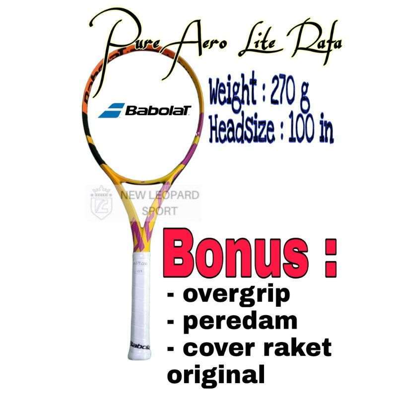 Jual Raket tenis babolat pure aero lite rafa di Seller New Leopard ...
