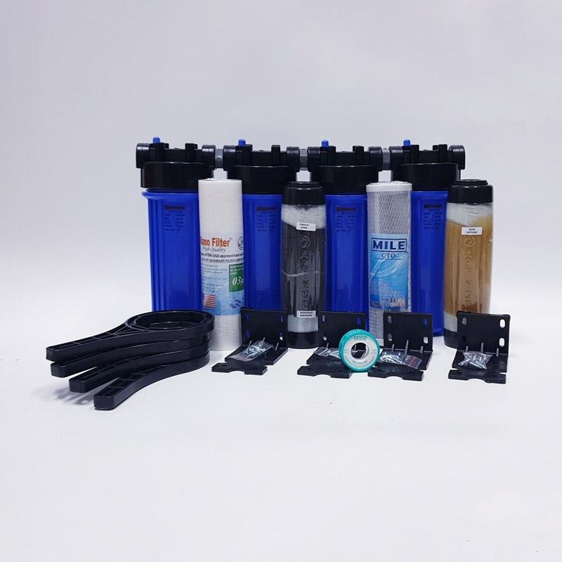 Promo Elim 4 Housing Paket Filter Air for Sumur or Ledeng - Blue [10 ...