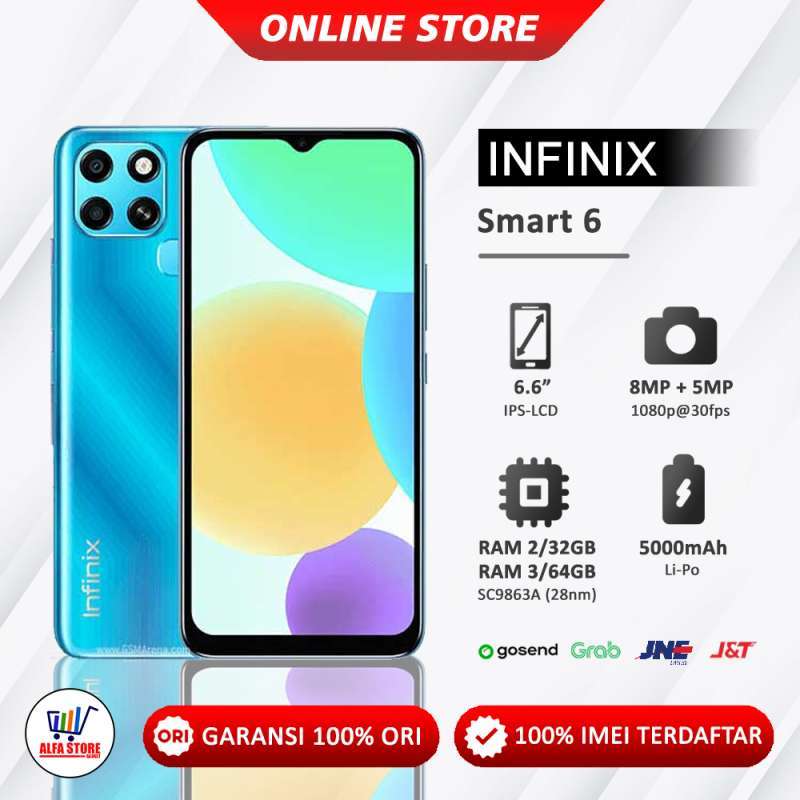 Jual Infinix smart 6 2/32 di Seller Alfastore - ALFASTORE | Blibli