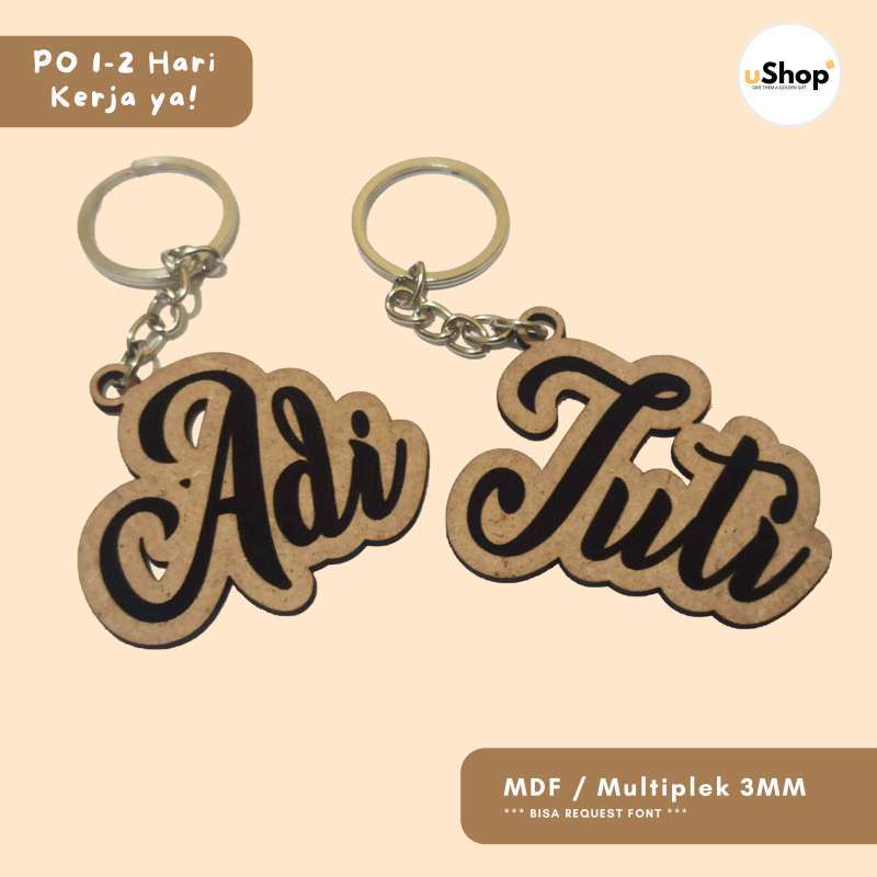 Jual Nama Grafir | Custom Grafir Kayu Gantungan Kunci Nama | Grafir ...