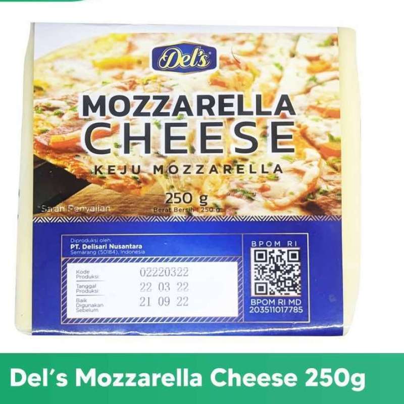 Jual Dels Mozzarella 250g Di Seller Mmtc Frozen Foods - Kota Bangun ...
