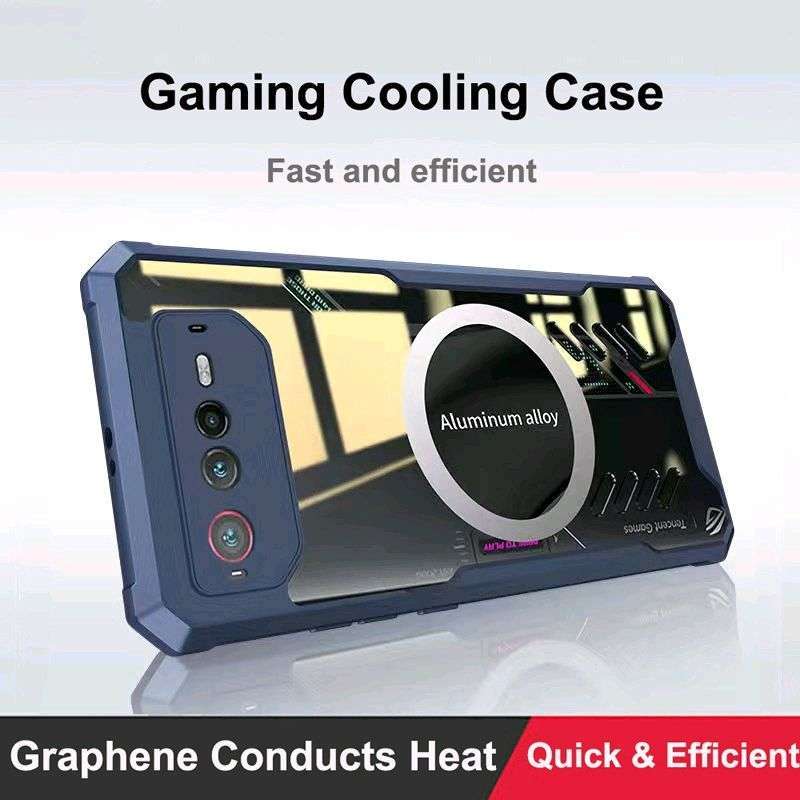 Jual Case Asus ROG Phone 6 Gaming Cooling Cover Heat Dissipation - Biru ...