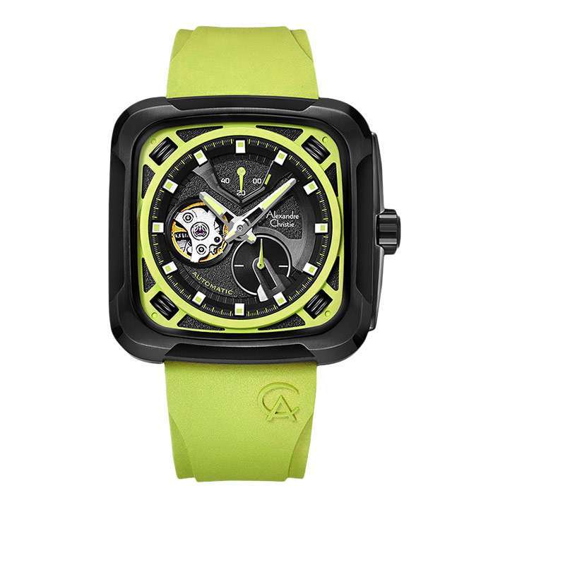 Promo Alexandre Christie Automatic AC 6577 MA RIPBALE Open Heart Dial ...