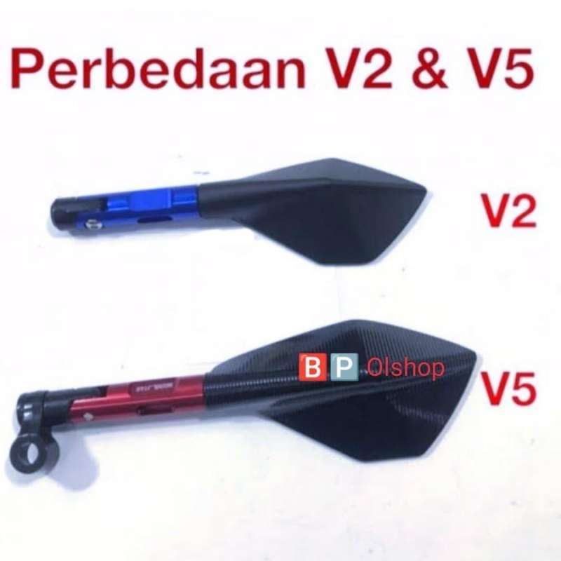 Jual Spion Tomok Model V5 (kaca Besar) Merk Agras Full Cnc - Hitam Di ...