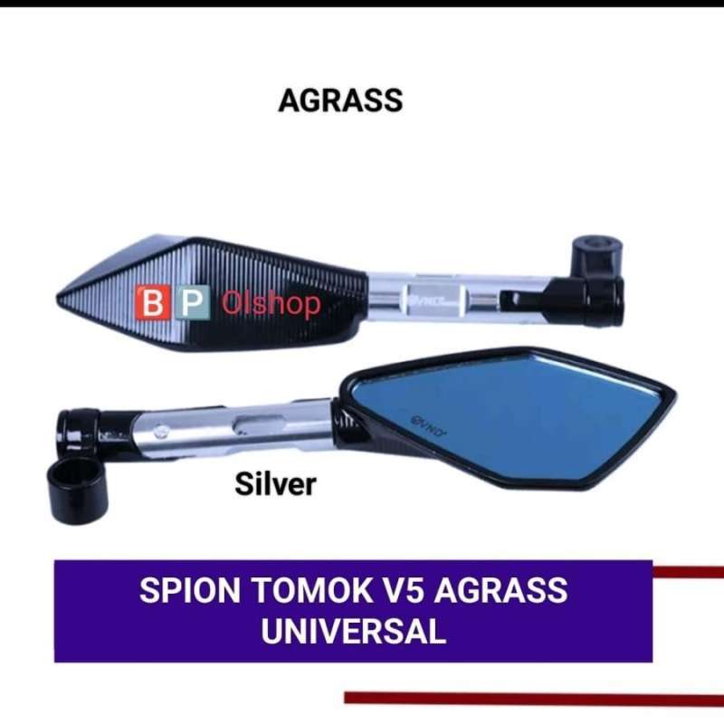 Jual Spion Tomok Model V5 (kaca Besar) Merk Agras Full Cnc - Hitam Di ...
