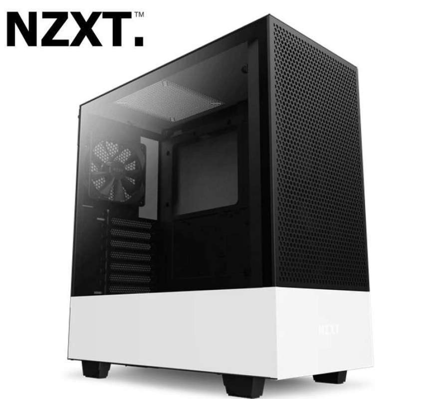 Jual NZXT H510 FLOW Matte White Mesh Tempered Glass ATX Mid-Tower Case ...