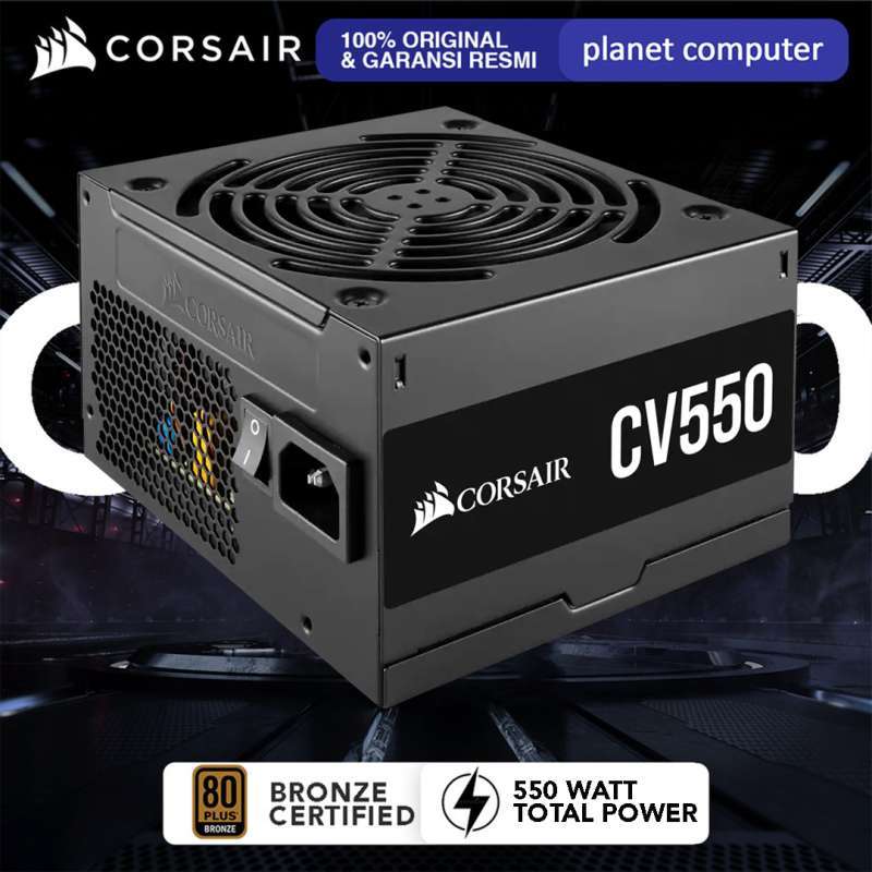 Jual Corsair CV550 550 Watt 80 Plus Bronze Certified PSU Power Supply ...