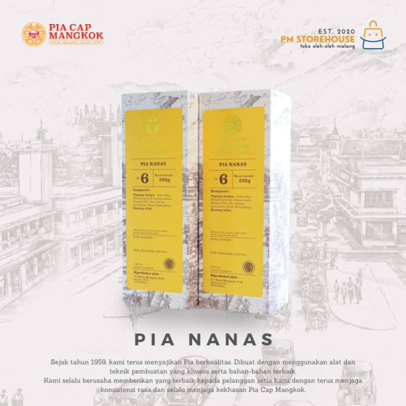 Jual Pia Cap Mangkok Rasa Nanas Asli Malang [isi 6] di Seller Pia ...