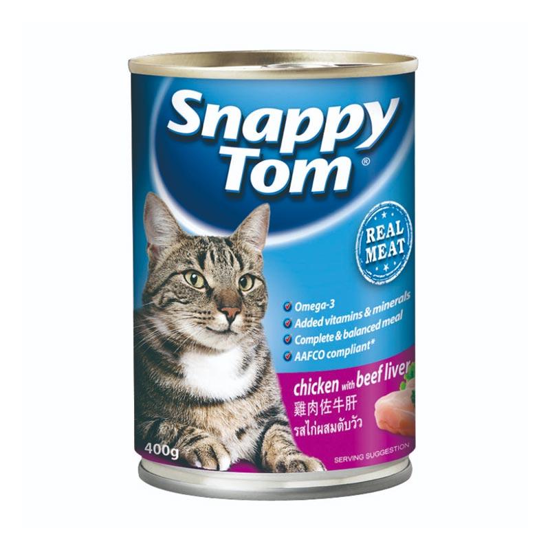 Jual Snappy Tom Chicken With Beef Liver 400 gr - Makanan Basah Kucing ...
