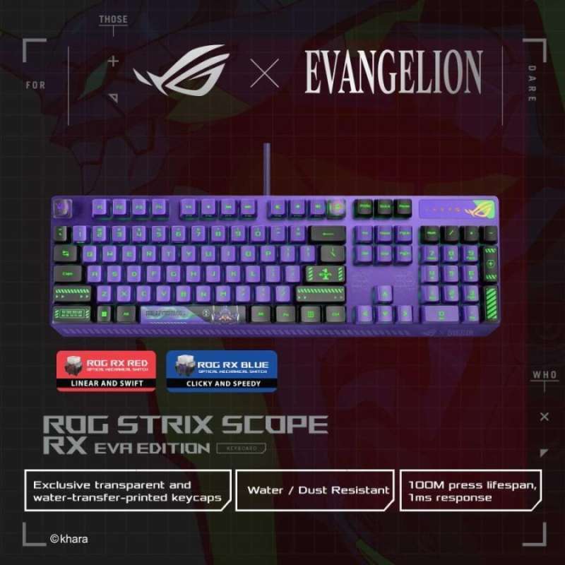 Jual ASUS ROG Strix Scope RX EVA Edition Mechanical Keyboard - ROG RX ...