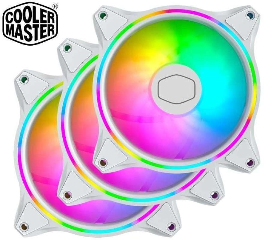 Jual Cooler Master MASTERFAN MF120 HALO WHITE 3 in 1 + Controller Fan ...