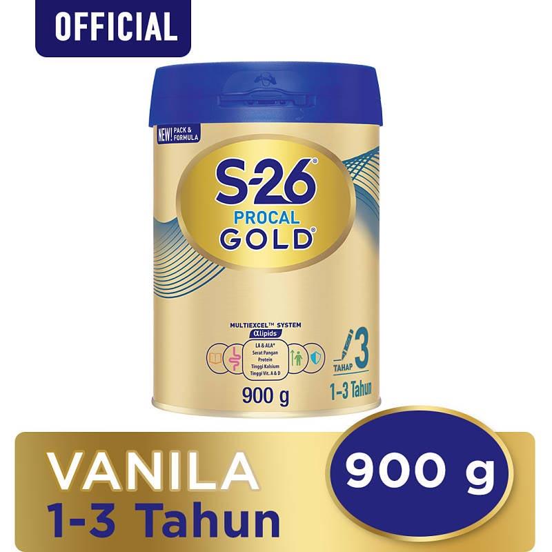 Promo S26 Procal Gold Tahap 3 Susu Formula [900 g] Diskon 7% di Seller ...