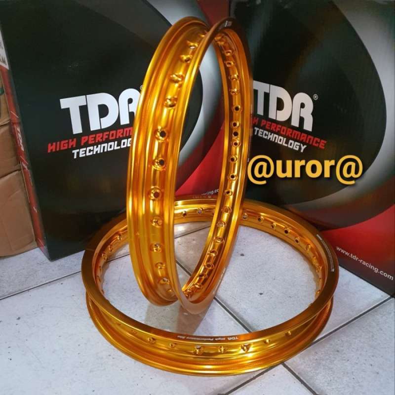 Promo Velg - Rim TDR W Shape Ring 14 x 140/160 warna Gold Diskon 23% di ...