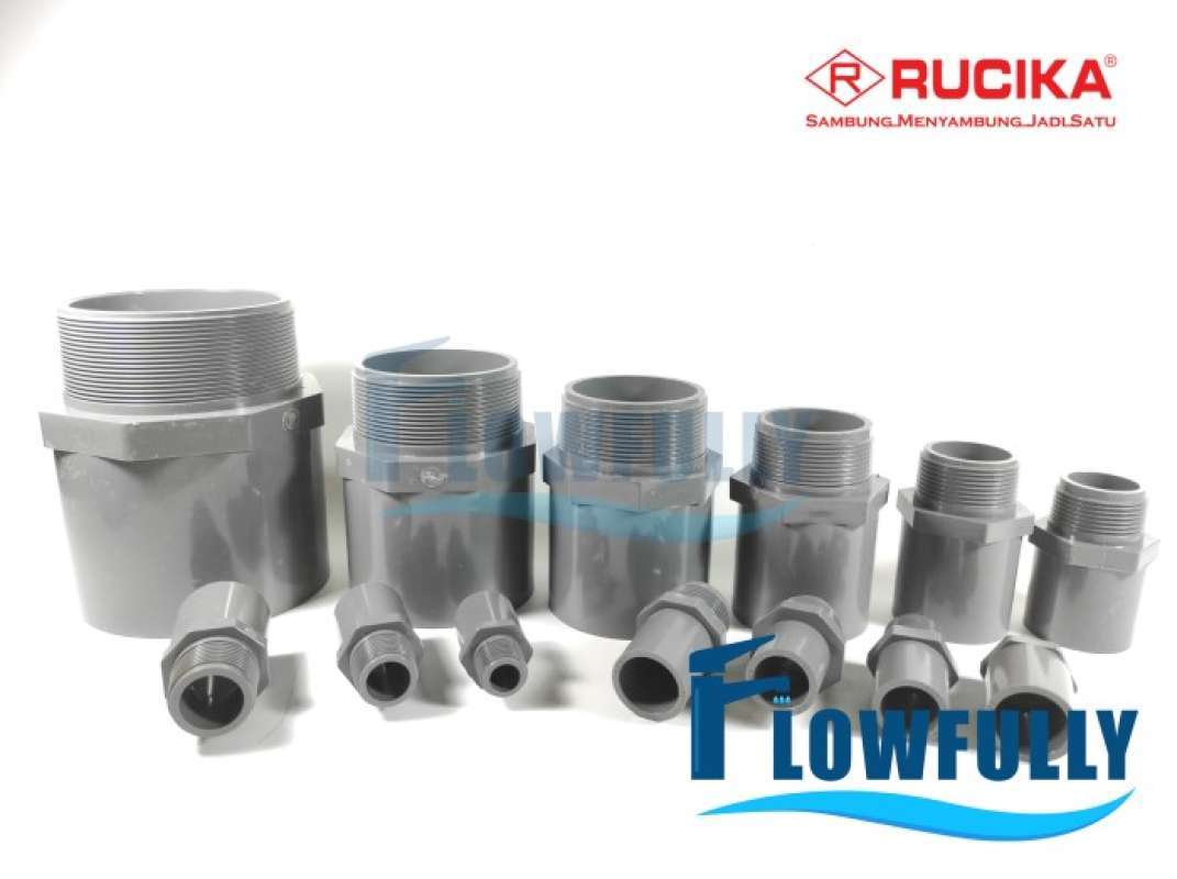 Jual Valve Socket Aw 2 Inch Rucika Sok Drat Luar Ts Tebal Pvc Di Seller ...