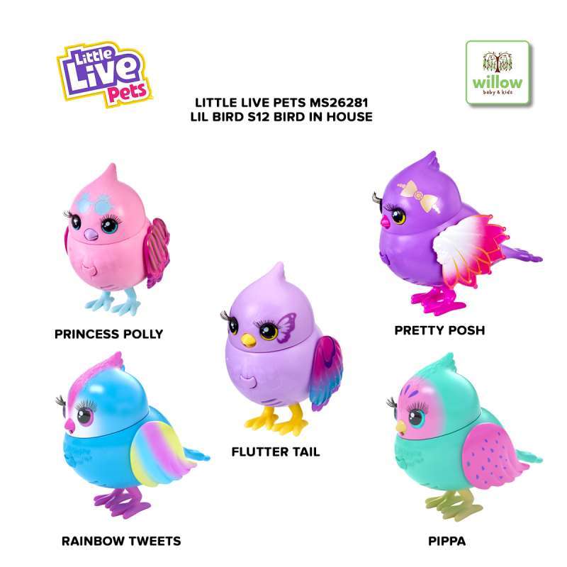 Jual Little Live Pets MS26281 LLP Lil Bird S12 Bird & House - Figure ...