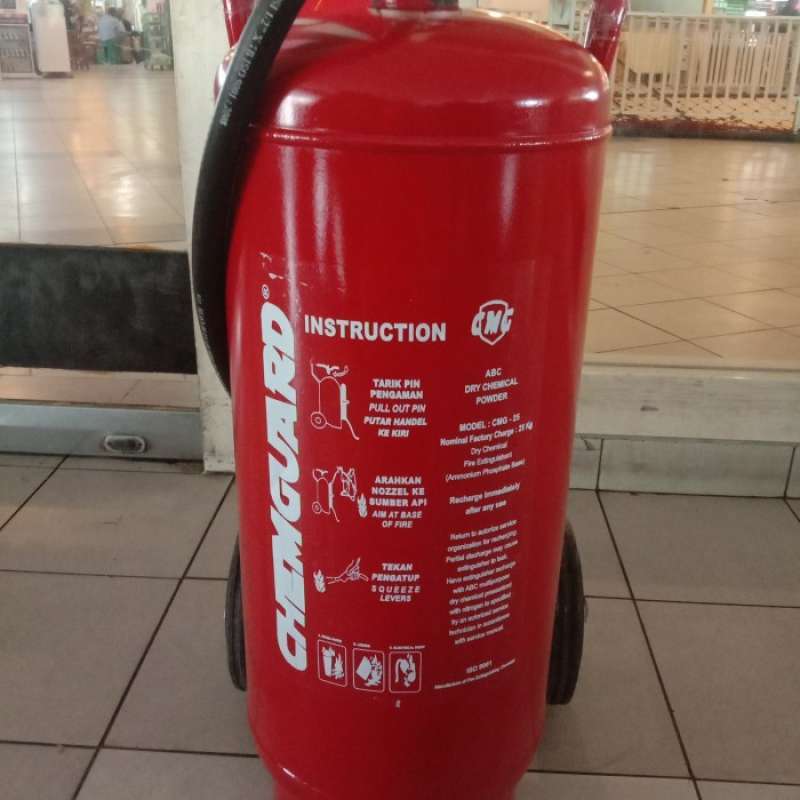 Jual apar tabung pemadam isi ABC BUBUK POWDER ukuran 25 kg siap pakai ...