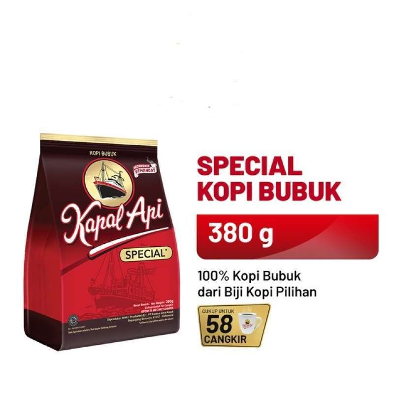 Jual Kopi Bubuk Kapal Api Special Merah 380gr Di Seller Lattebless ...