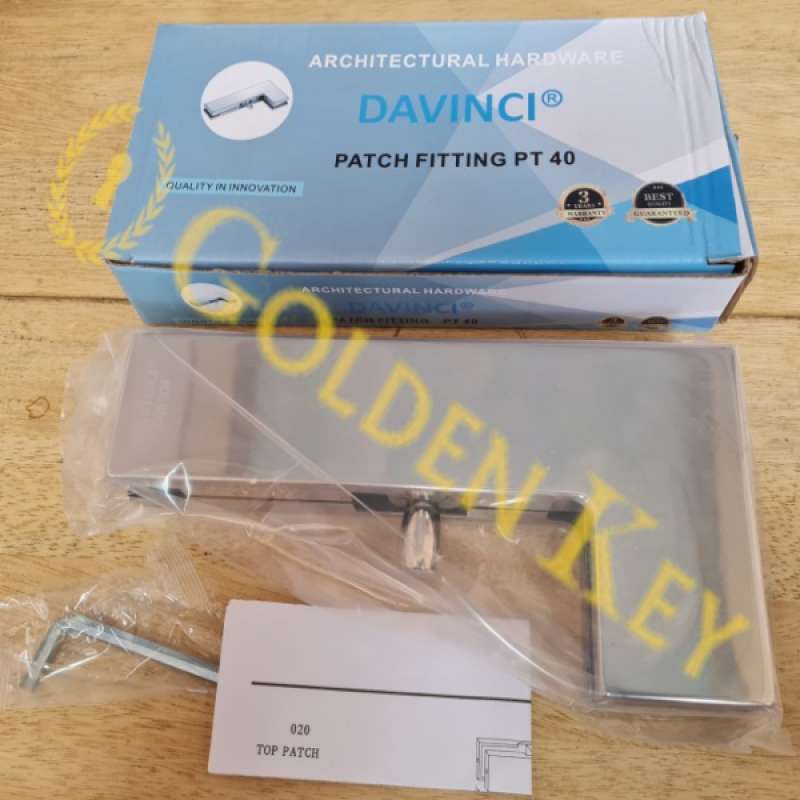 Jual Jepitan Pintu Kaca Patch Fitting Davinci Pt 40 Pss Kilap Mirror di ...