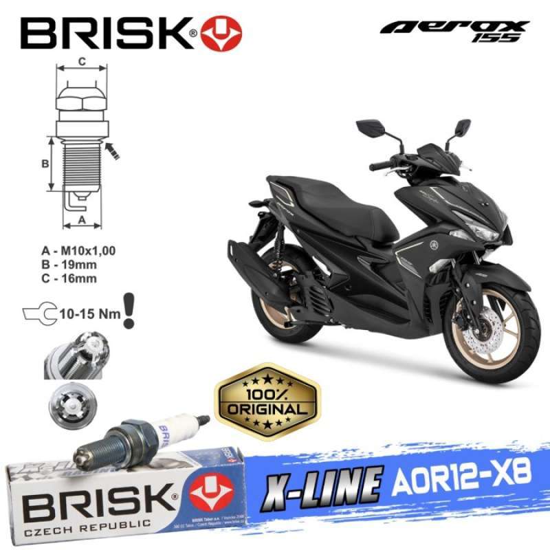 Jual Busi Brisk X-line Tipe Aor12-x8 Yamaha Aerox 155 Di Seller ...